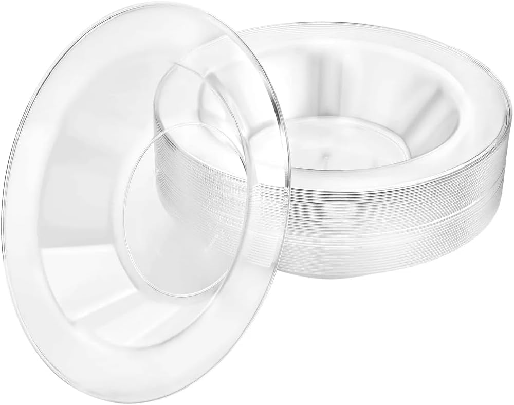 14oz Clear Round Bowl – Elegant Disposable & Reusable Plastic Serving ...
