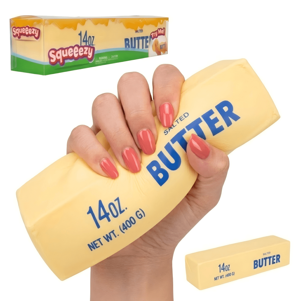 14oz Jumbo Butter Butter Squishy Toys, 10" Squeeze Butter Stick, Age 3 ...
