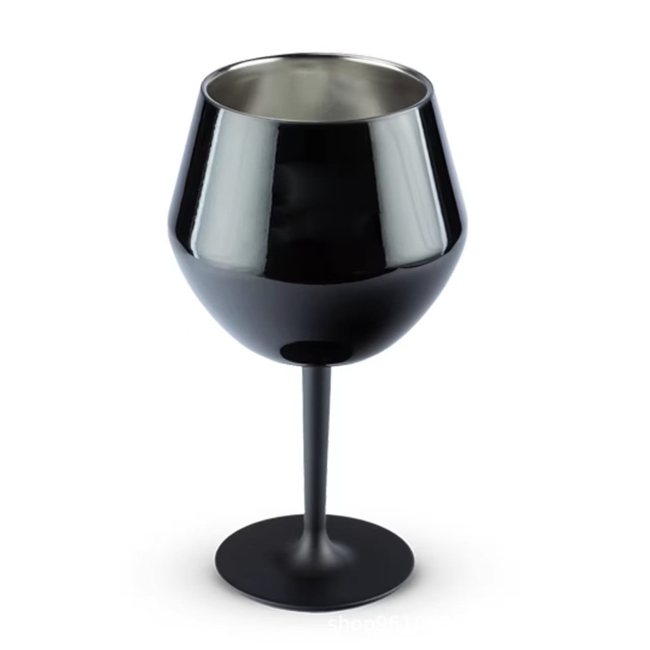 14oz Stainless Steel Wine Glass with Lid - Leakproof Insulated Tumbler ...