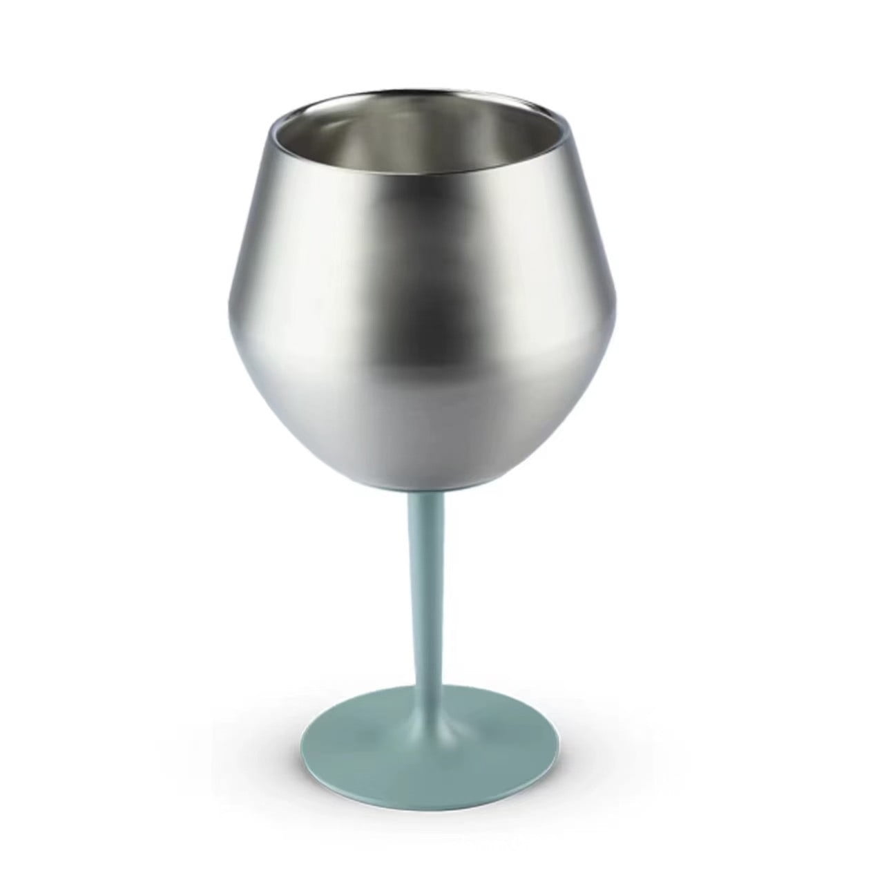 14oz Stainless Steel Wine Glass with Lid - Leakproof Insulated Tumbler ...