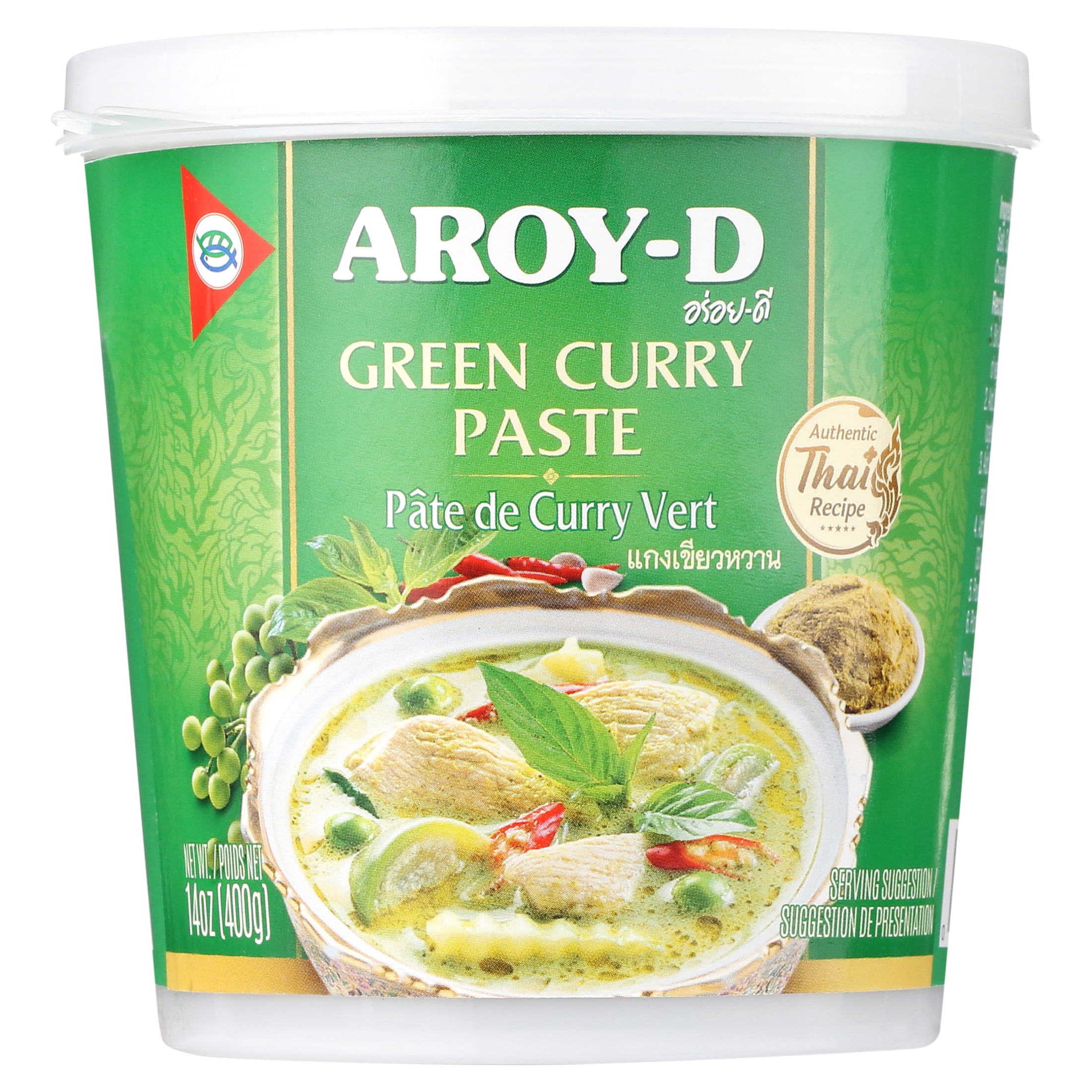 Aroy-D Thai Green Curry Paste - Quick Cooking Flavor for Soups, 14 ...