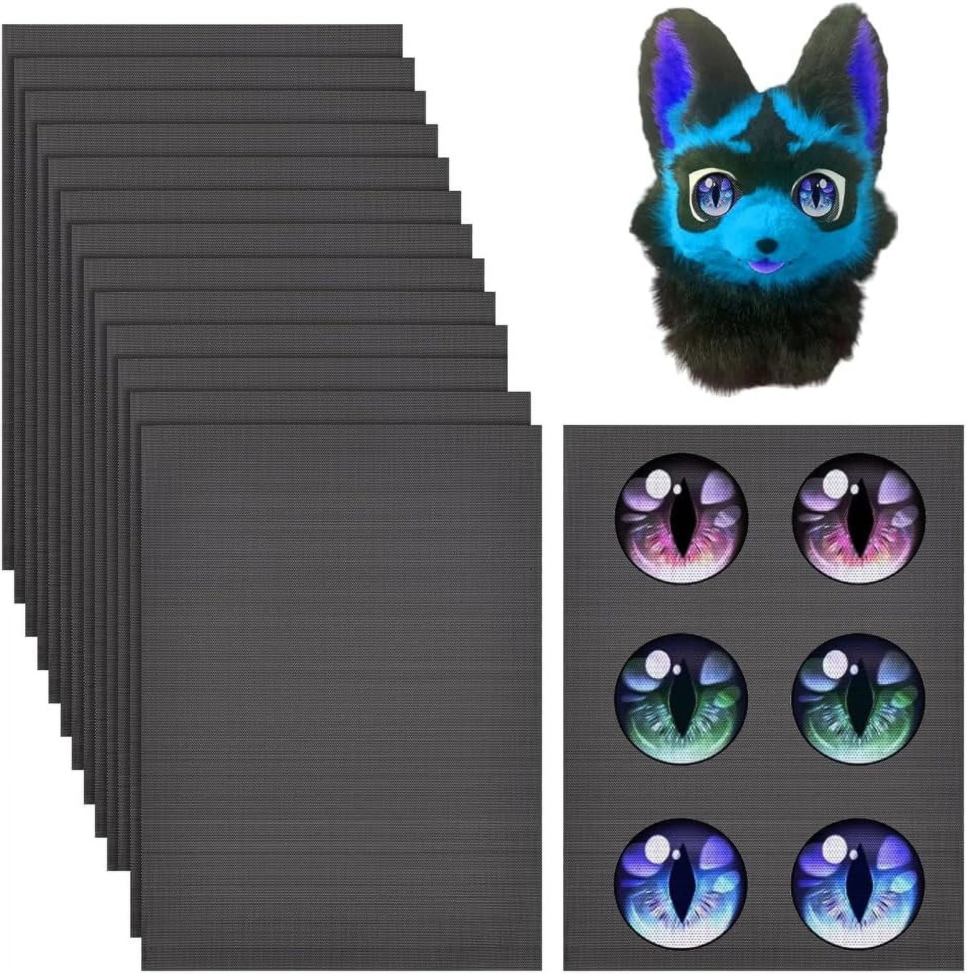 14pcs 14 pcs Fursuit Eye Plastic Mesh 12x9 inch Printable PVC Mesh ...