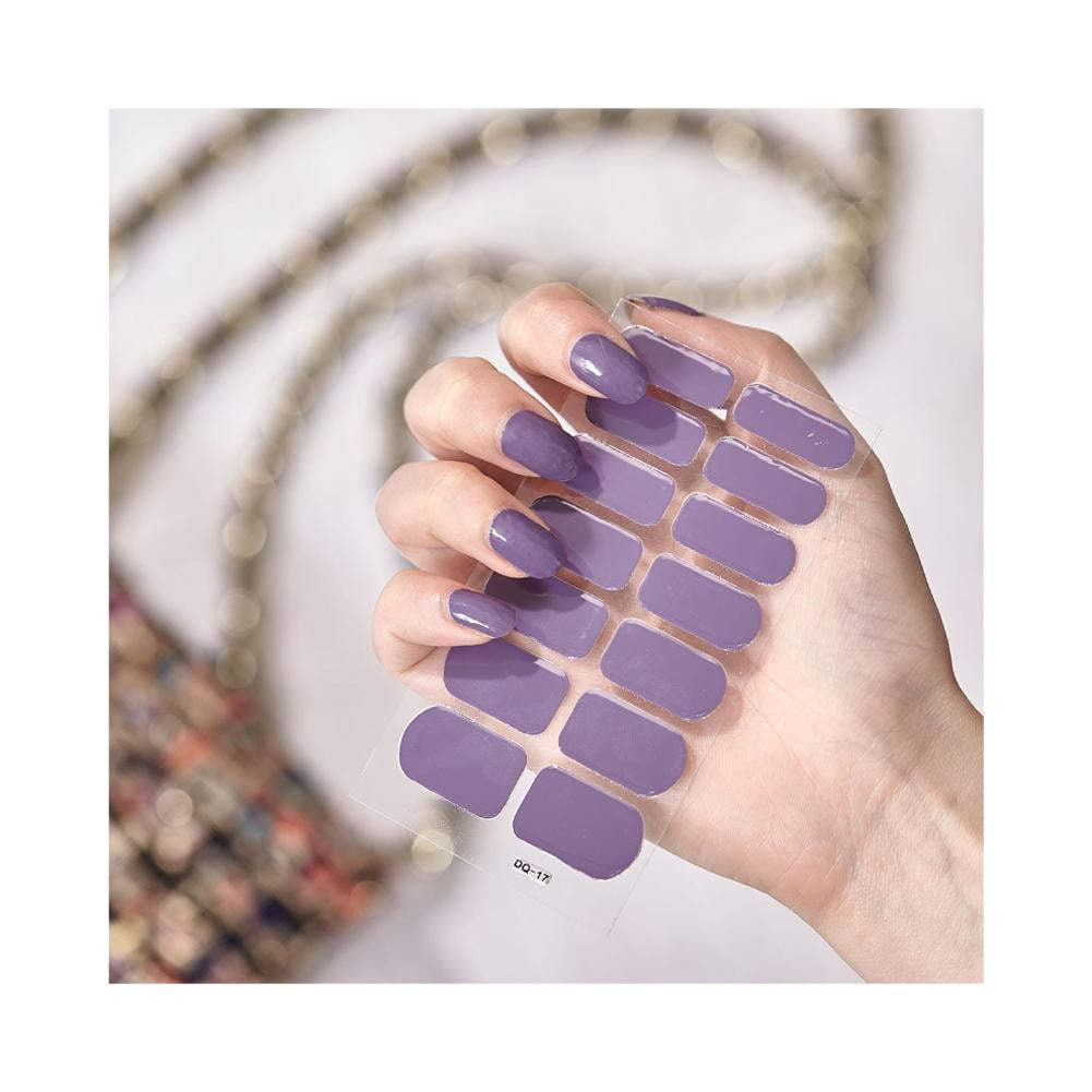 14pcs Assorted Color Nail Stickers - Easy Application, Long-lasting ...