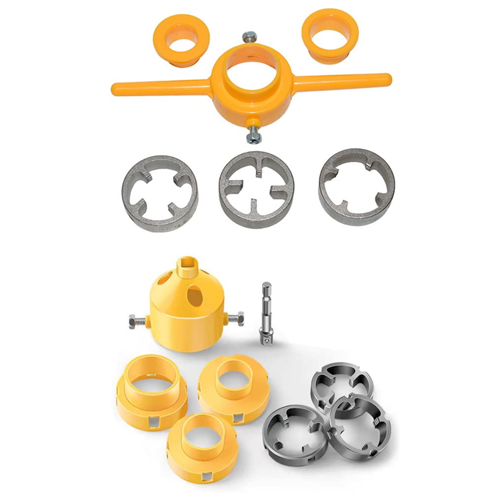 14pcs/Set Electric Drill PVC Pipe Threader Kit Plastic Pipe Threading ...