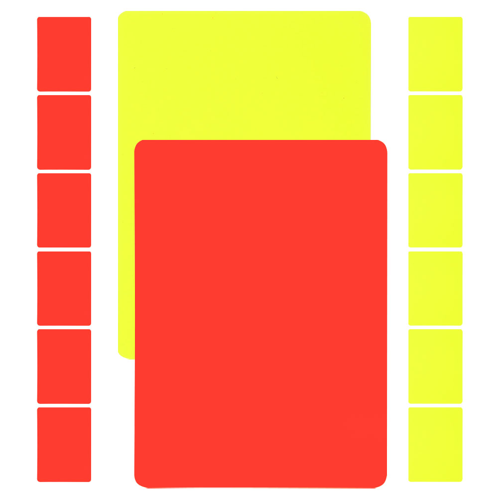 14pcs Soccer Referee Cards Red Yellow Cards For Football Match Referee ...