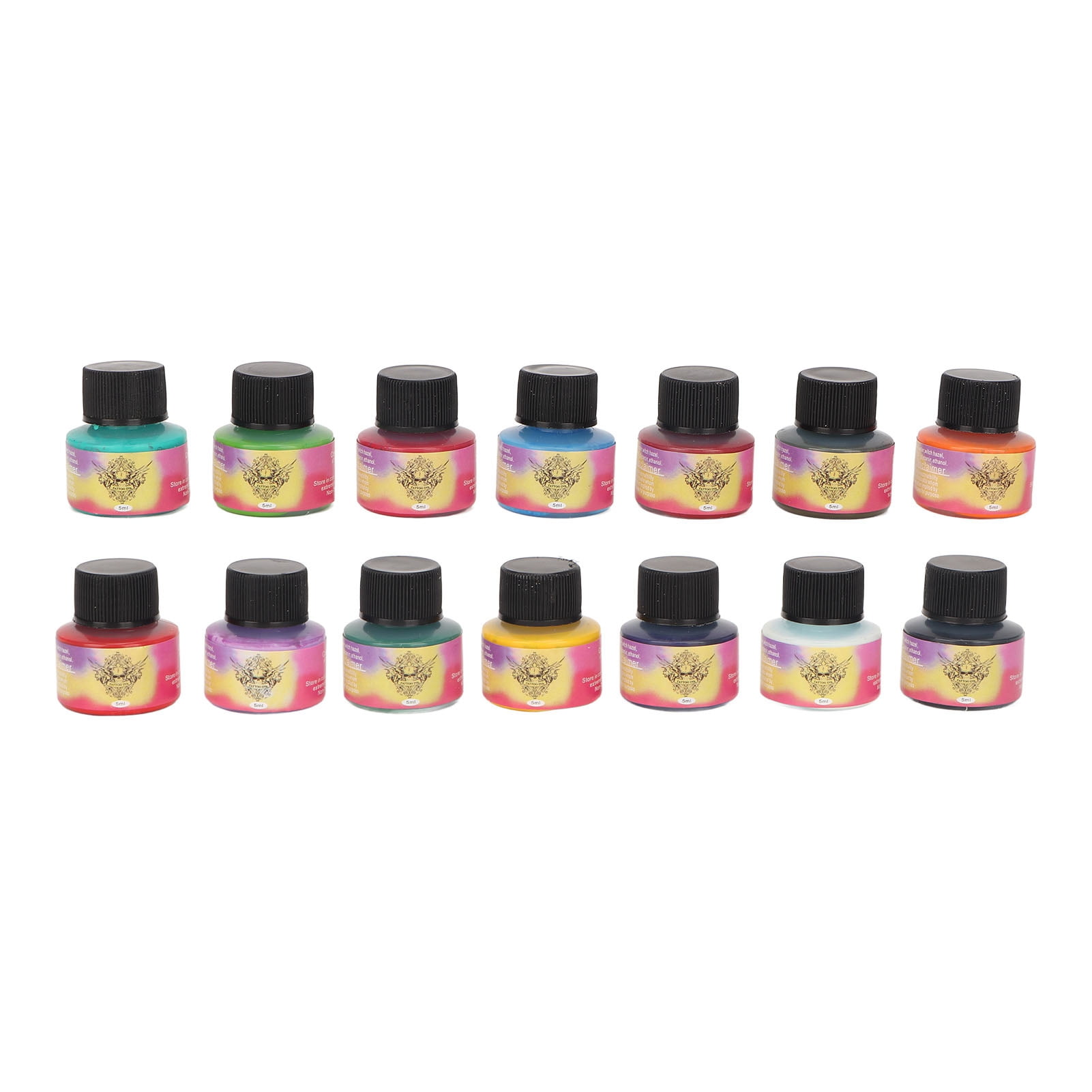 High Color Saturation 14pcs Tattoo Ink Set Permanent Makeup Pigment Kit ...