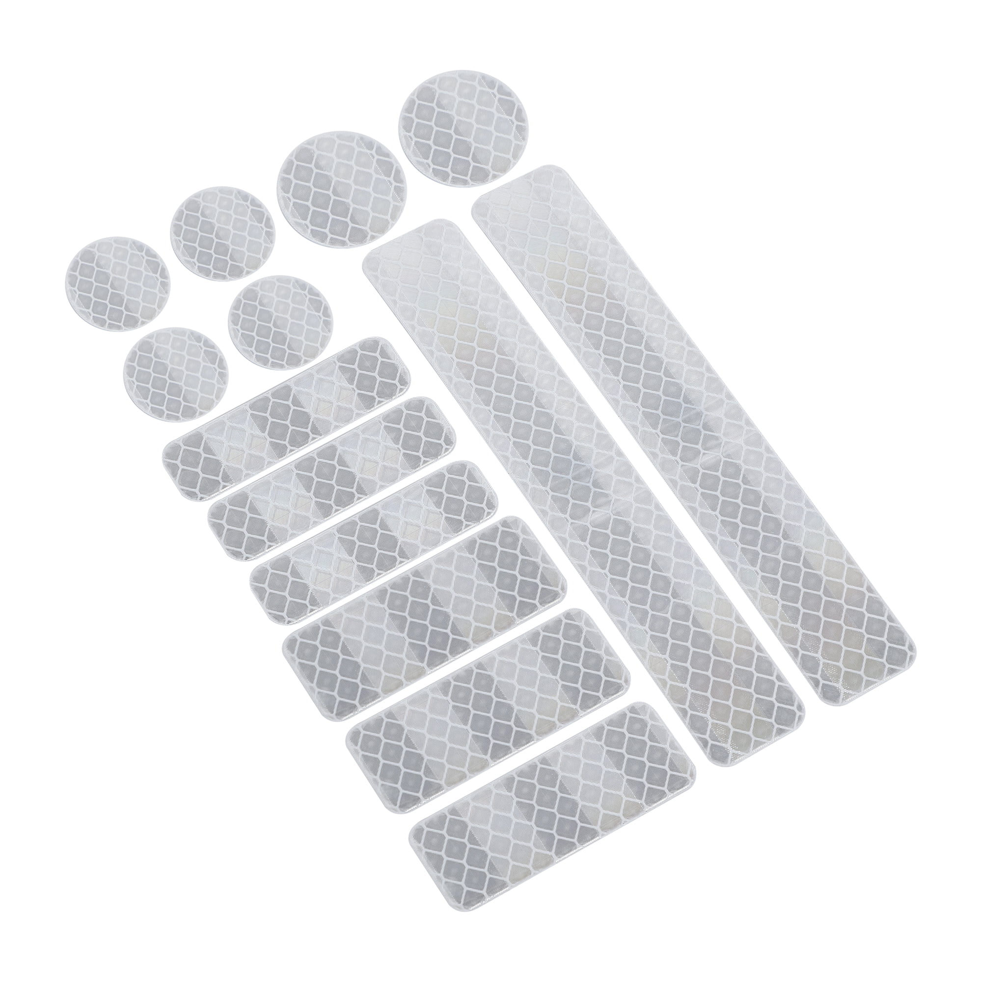 Unique Bargains 14pcs Universal Reflective Stickers Decals or Helmet ...
