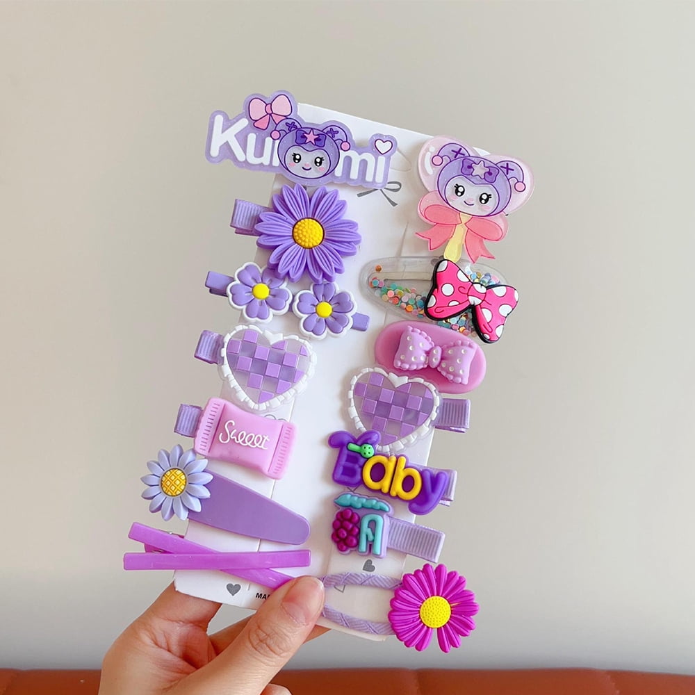 14pcs/set Anime Peripheral Sanrio Kawaii Cute Kuromi Cartoon Acrylic ...