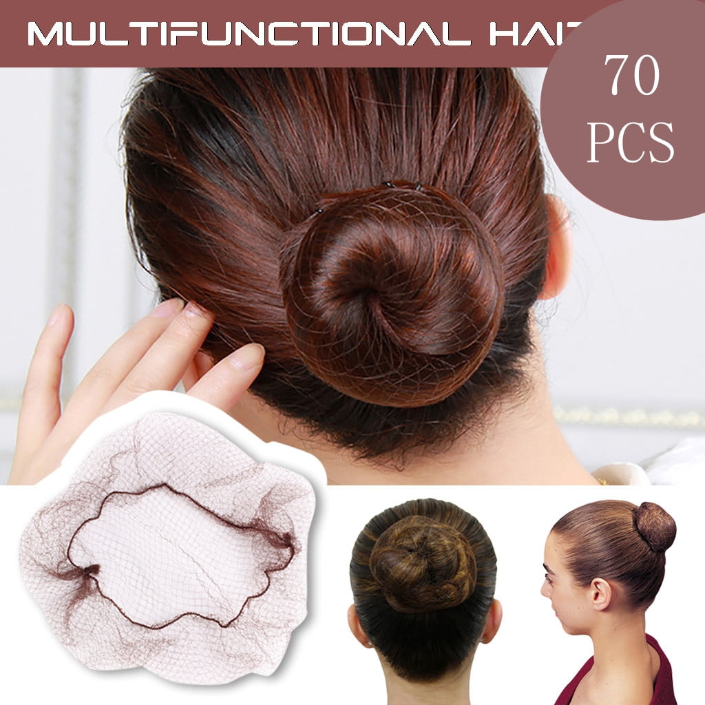 14pcs/set Nylon Hairnets Soft Elasticity Invisible Lines Hair Net for ...