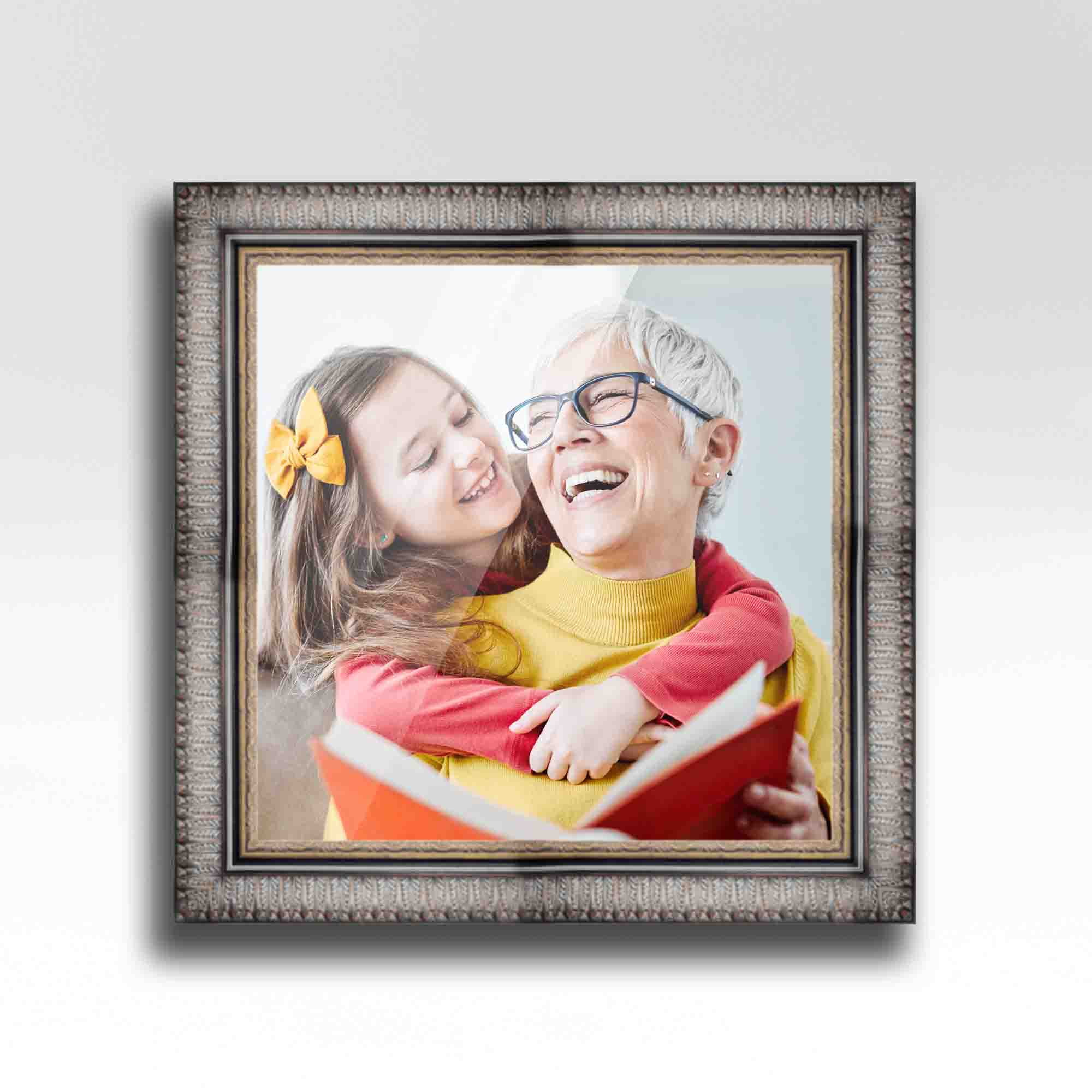 14x14 Frame Black Real Wood Picture Frame Width 1.75 inches | Interior ...