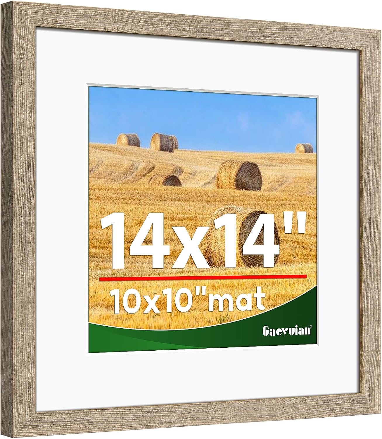 14x14 frame,Distressed Farmhouse Wood Pattern 14 x14 frame with mat ...
