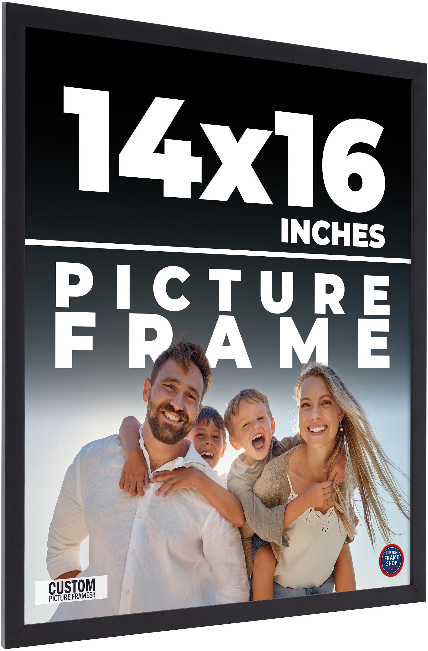 14x16 Frame Black Real Wood Picture Frame Width 0.75 inches | Interior ...