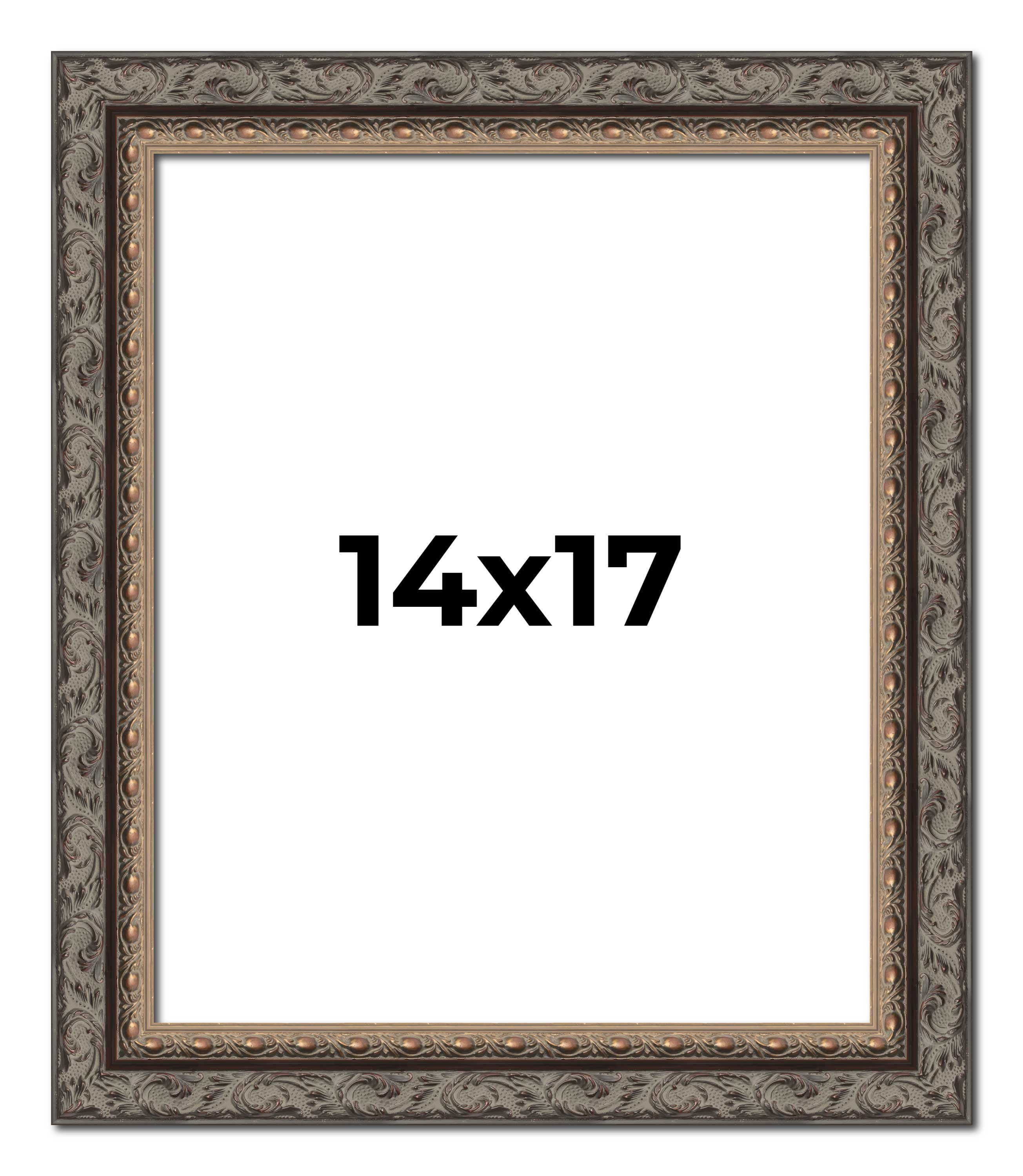 14x17 Frame Black Real Wood Picture Frame Width 2 inches | Interior ...