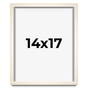 14x17 Frame Black Solid Wood Picture Frame | 0.75 Inch Moulding Width ...