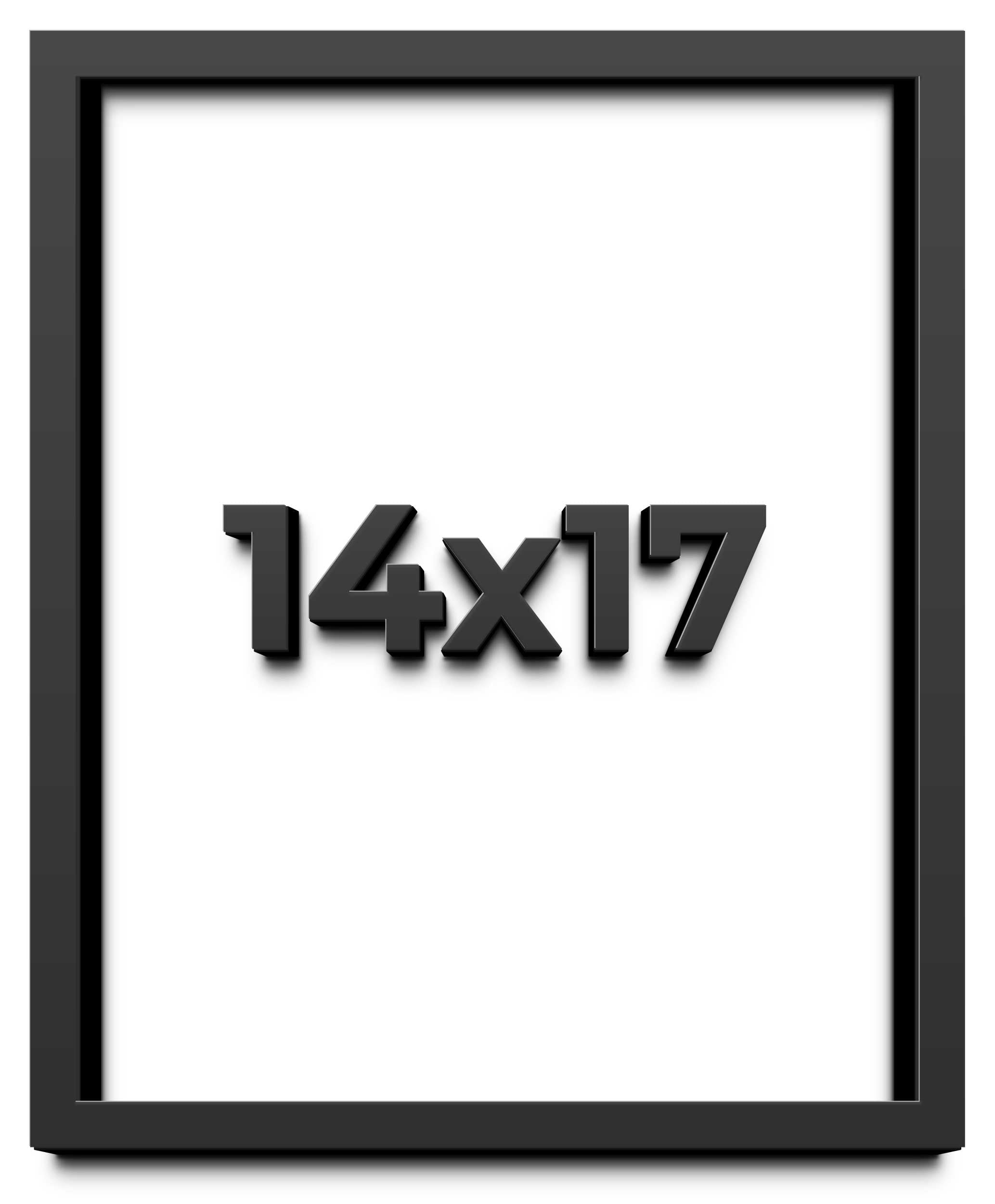 14x17 Shadow Box Frame Black | 1 inches Deep Real Wood Contemporary ...
