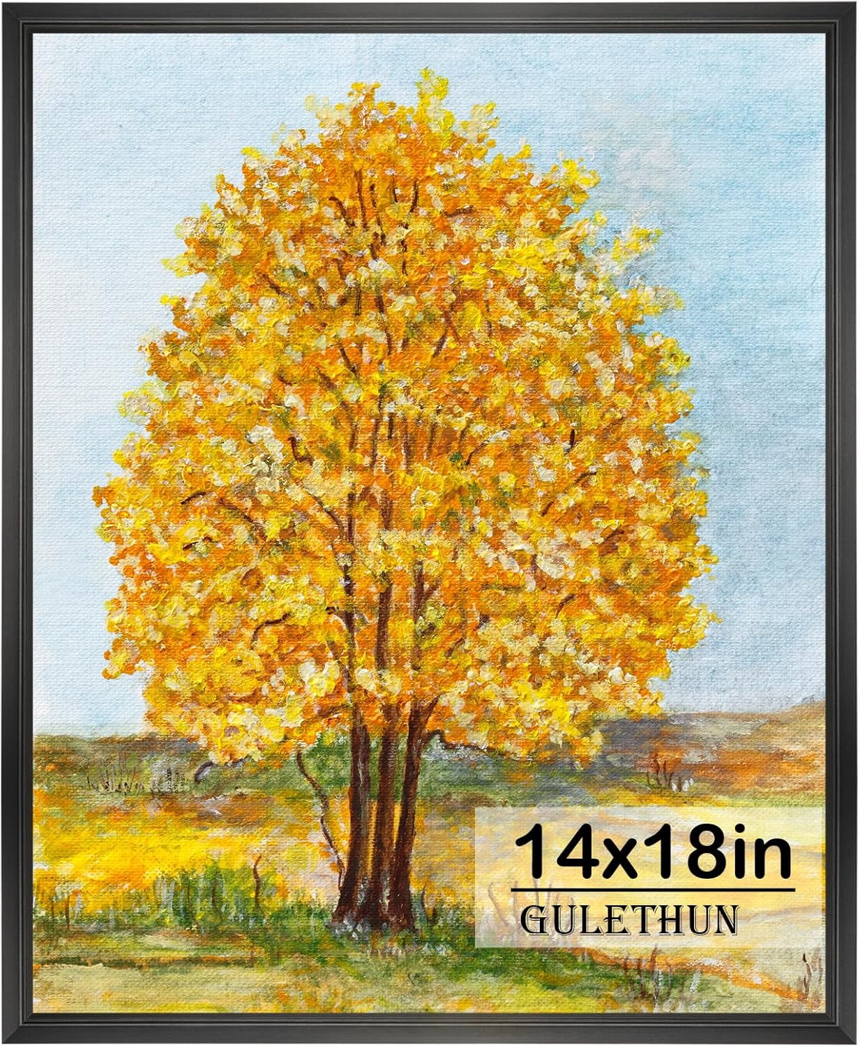 14x18 Picture Frame, Black Poster Frame, Home Decor Natural Gallery ...