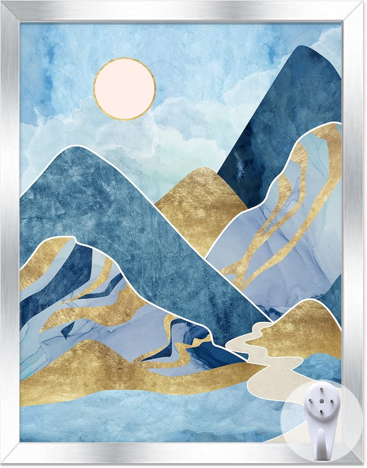 14x18 Silver Picture Frame for Photo Poster Canvas Certificate Document ...