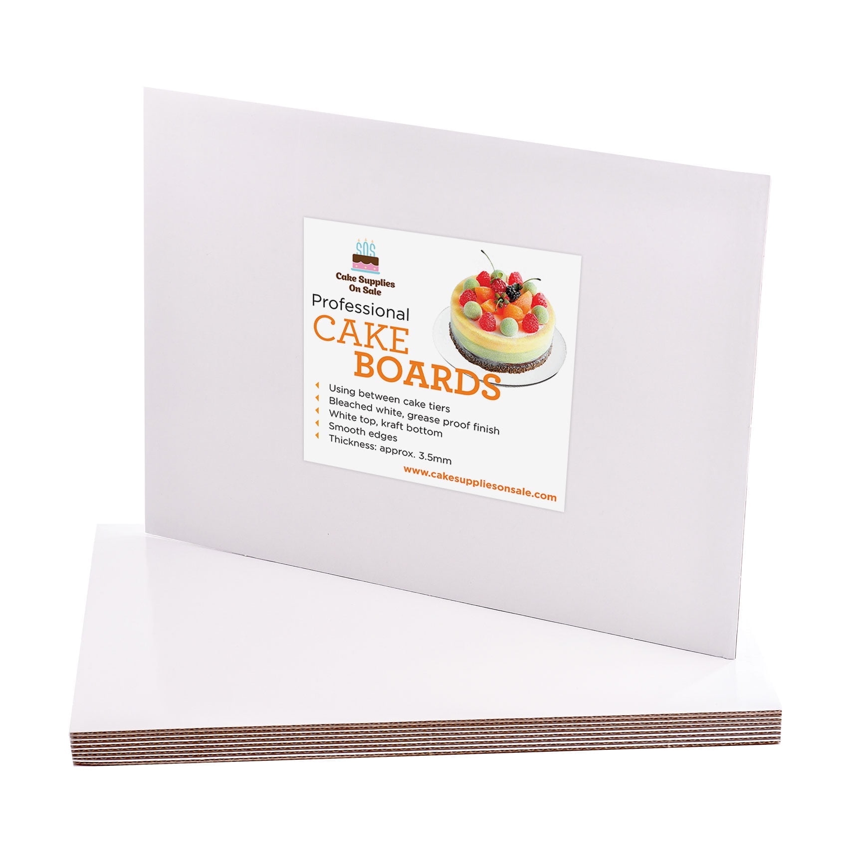 14x19 Rectangle Coated Cakeboard 50 ct - Walmart.com