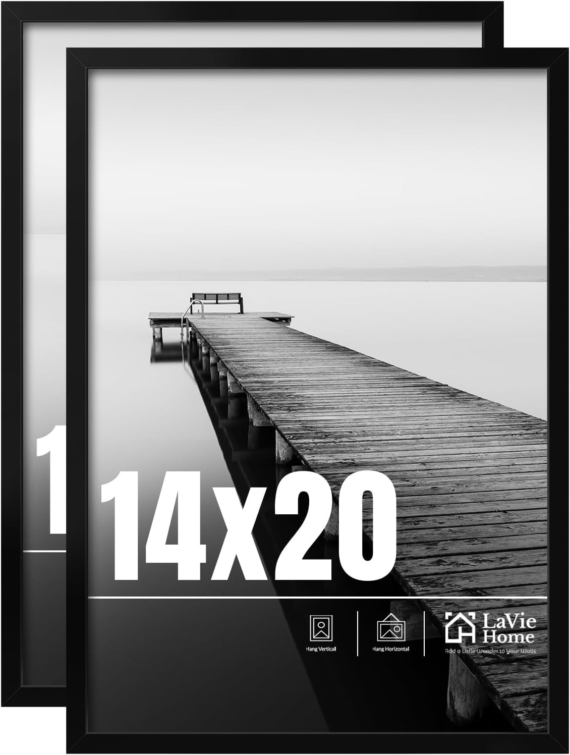 14x20 Picture Frame 2 pack, Display Pictures 14 x 20 Poster Frame ...