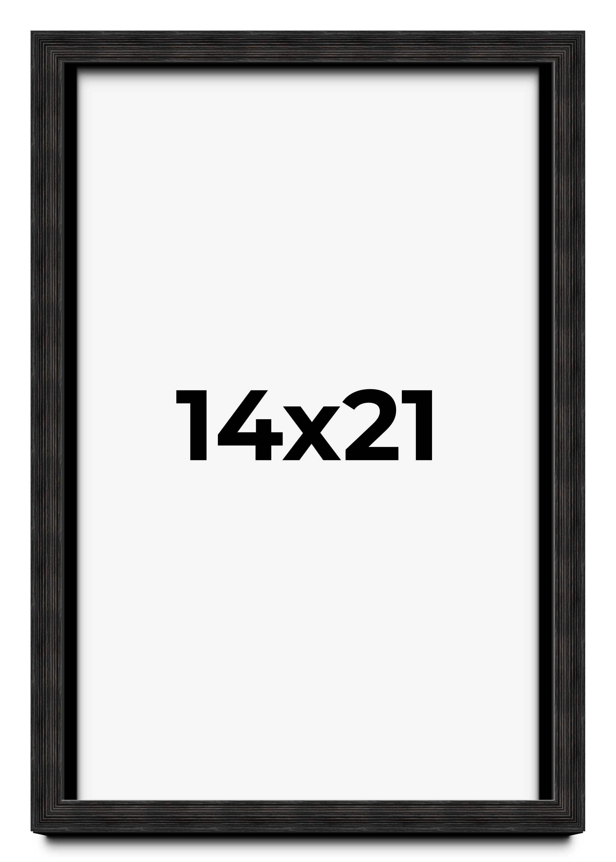 14x21 Shadow Box Black Rustic Barnwood Display Frame | 1.125 Inch Deep ...