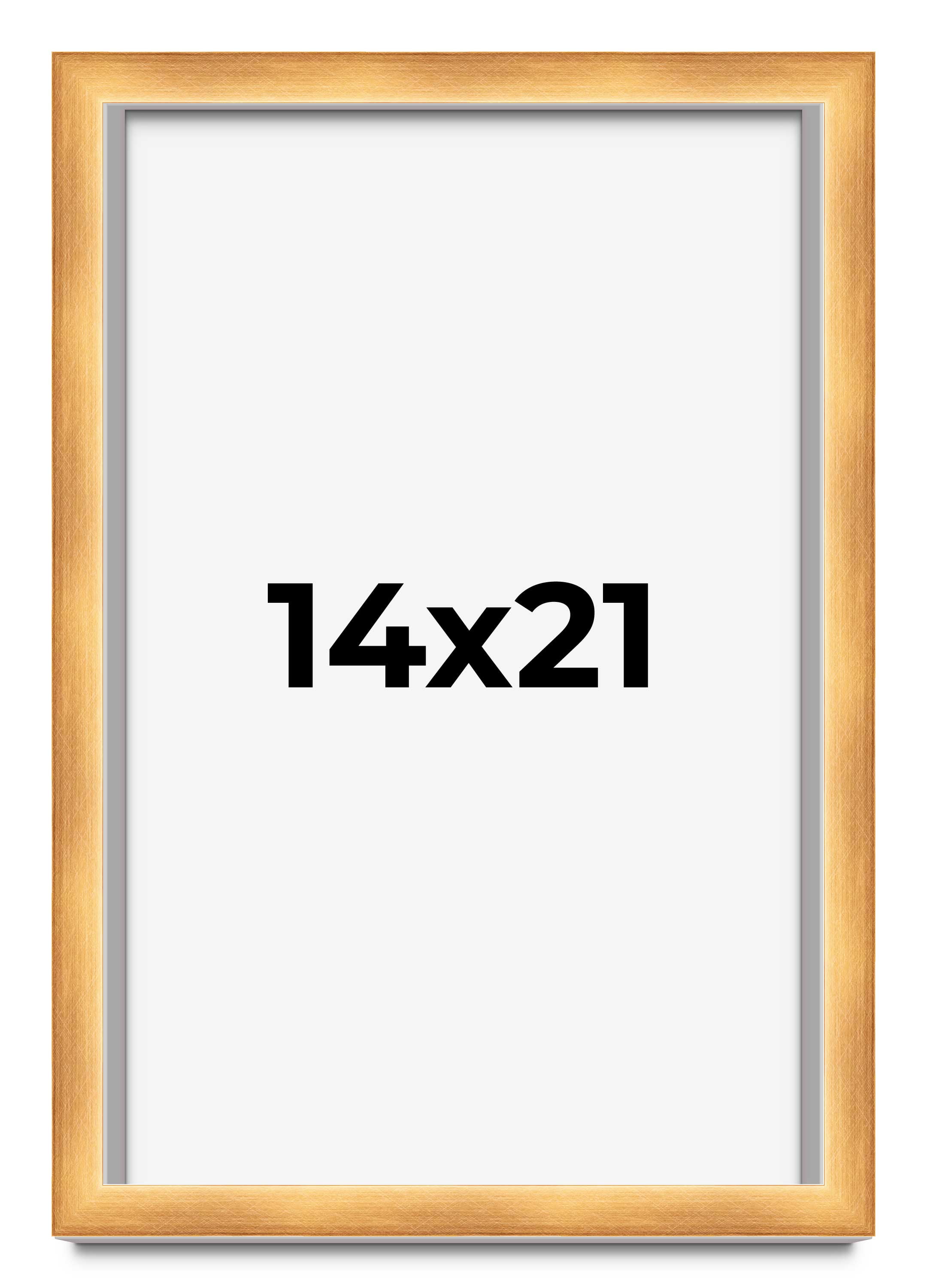 14x21 Shadow Box Bronze Cross-Brushed Display Frame | 1.625 Inches Deep ...