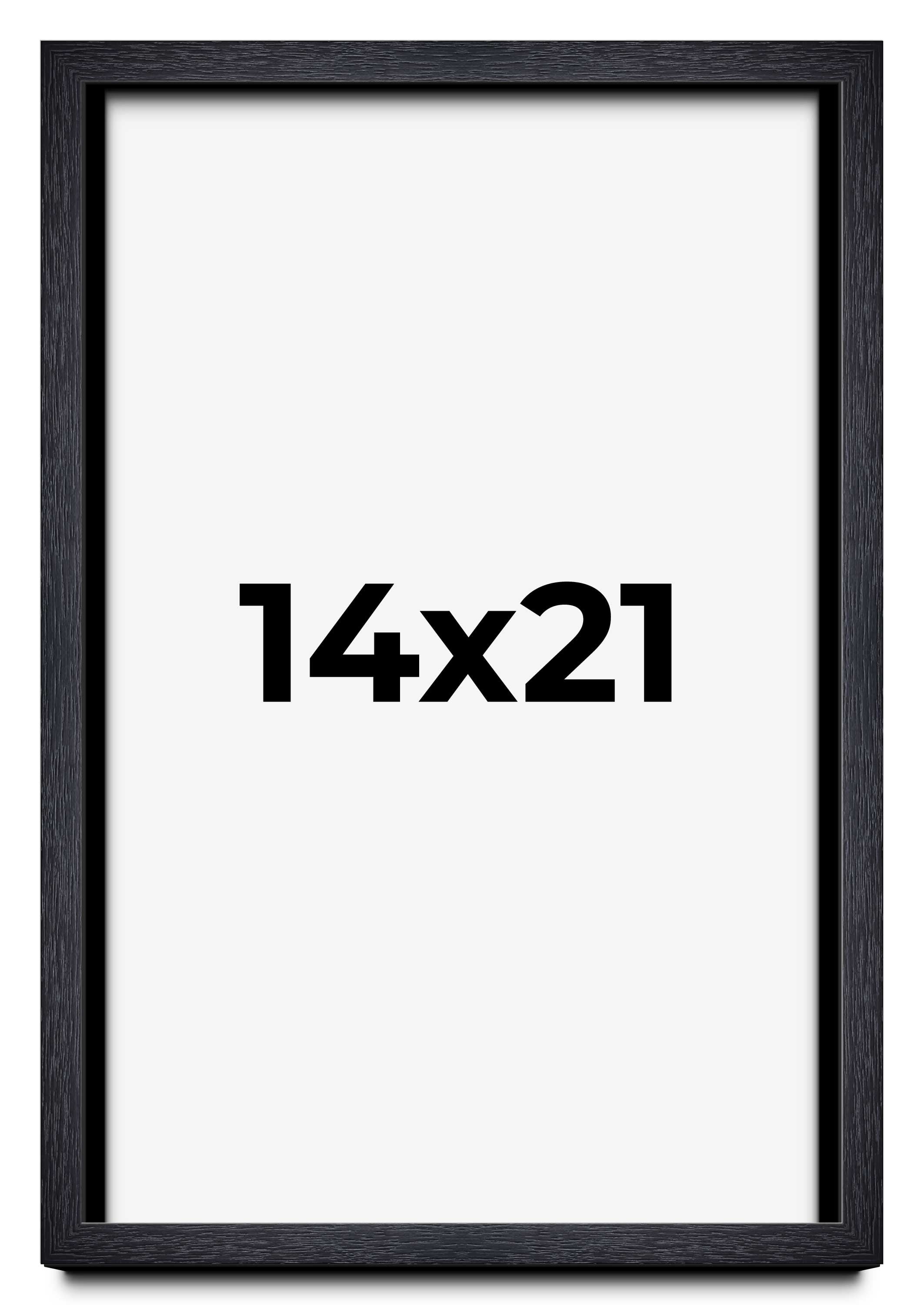 14x21 Shadow Box Frame Black | 1 Inches Deep Real Wood Farmhouse ...