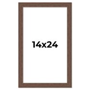 14x24 Frame Black Solid Wood Picture Frame | 0.75 Inch Moulding Width ...