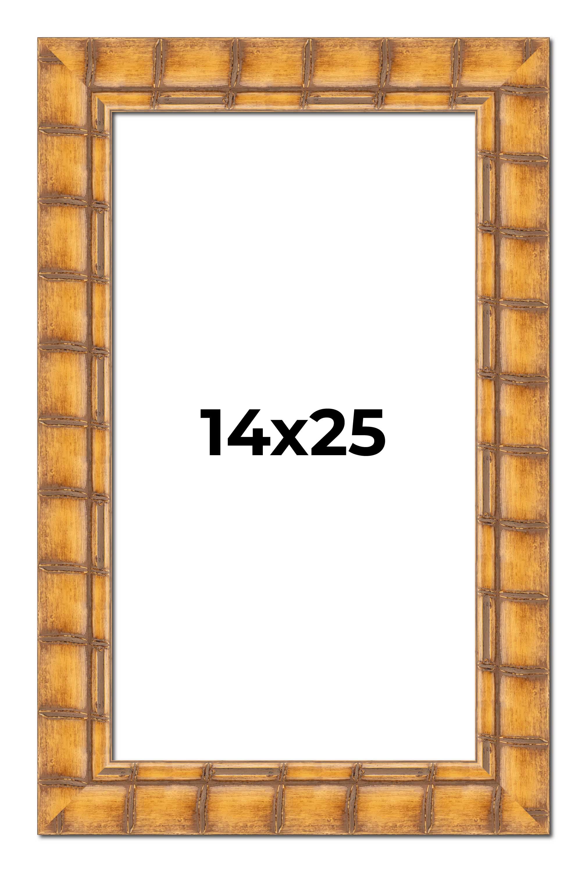 14x25 Frame Beige Real Wood Picture Frame Width 3 inches | Interior ...