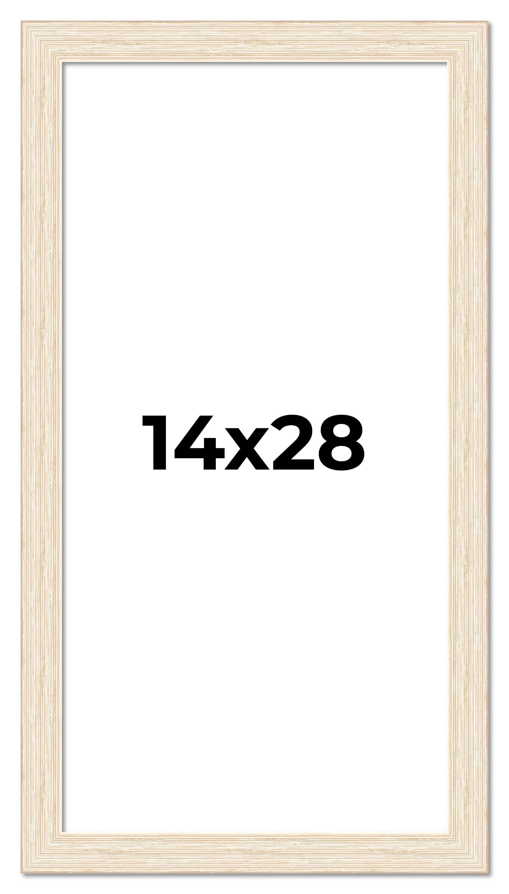 14x28 Frame White Real Wood Picture Frame Width 1.5 inches | Interior ...
