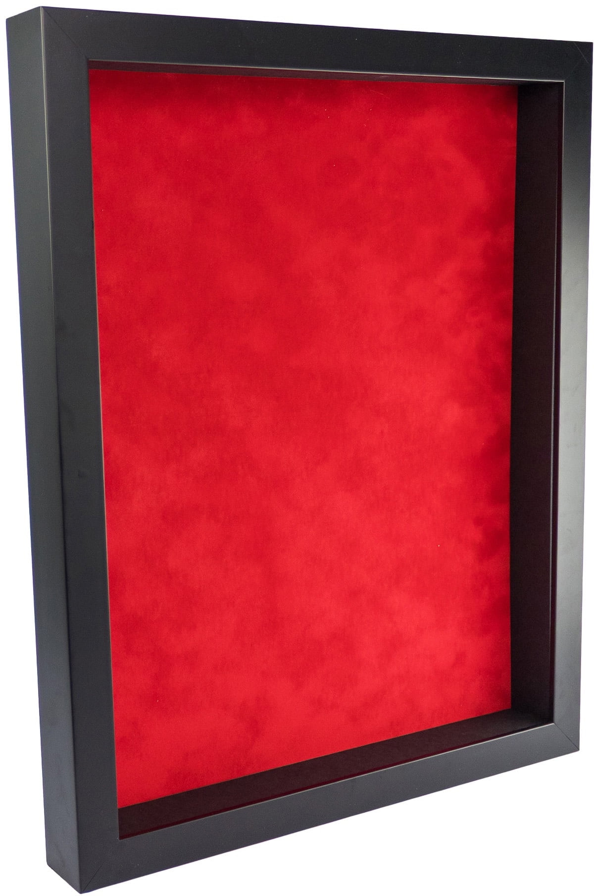 14x28 Shadow Box Frame In Black With A 1 3/4" Usable Depth Includes Red ...