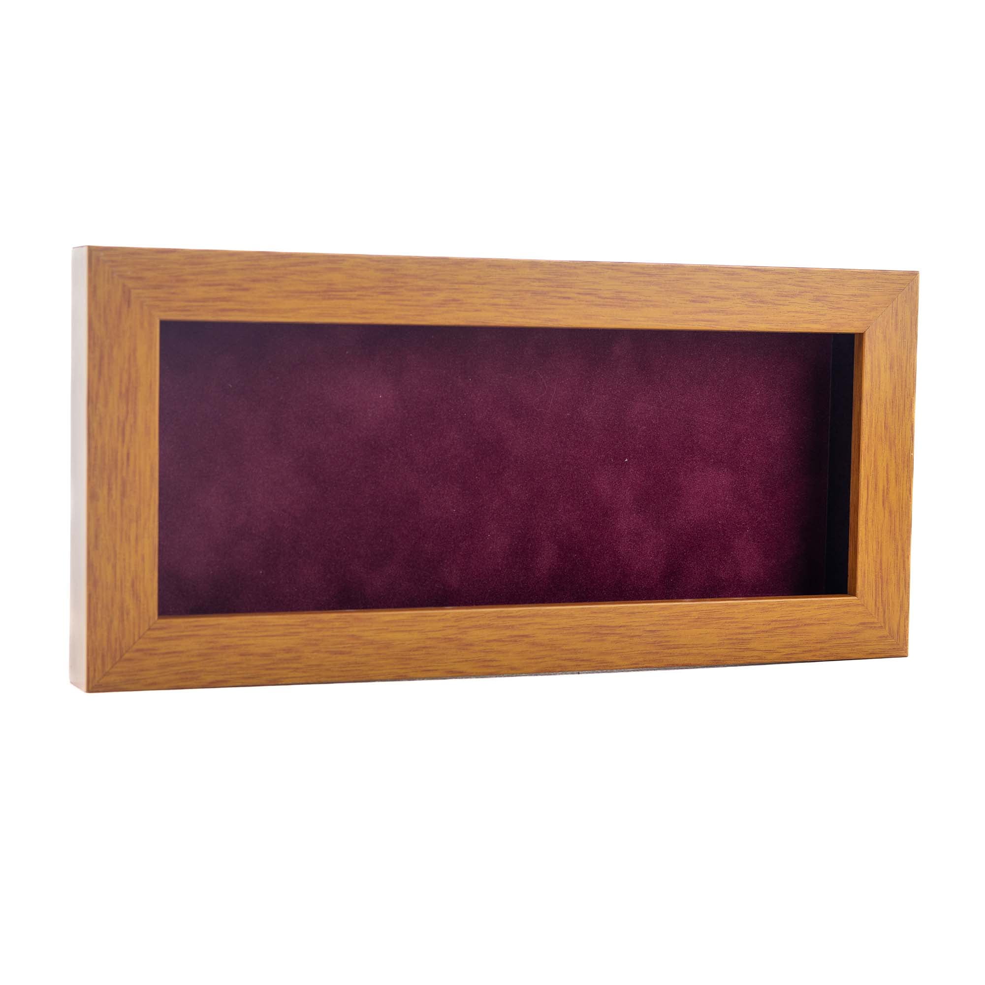 14x28 Shadow Box Frame Light Brown Wood | With a 3/4" Usable Display ...