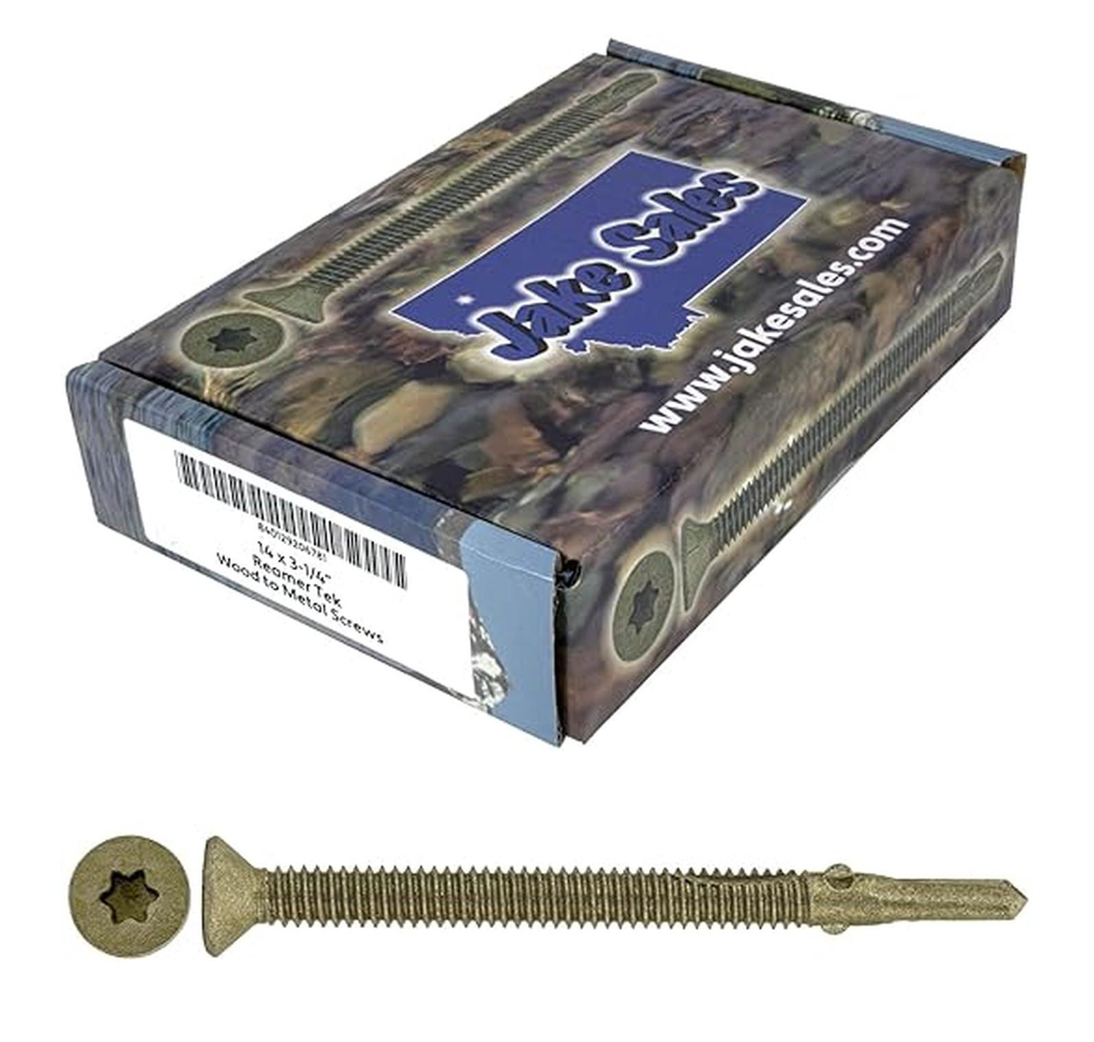 14x3-1/4 Reamer Tek Torx/Star Head Self-Drilling Wood to Metal Screws ...