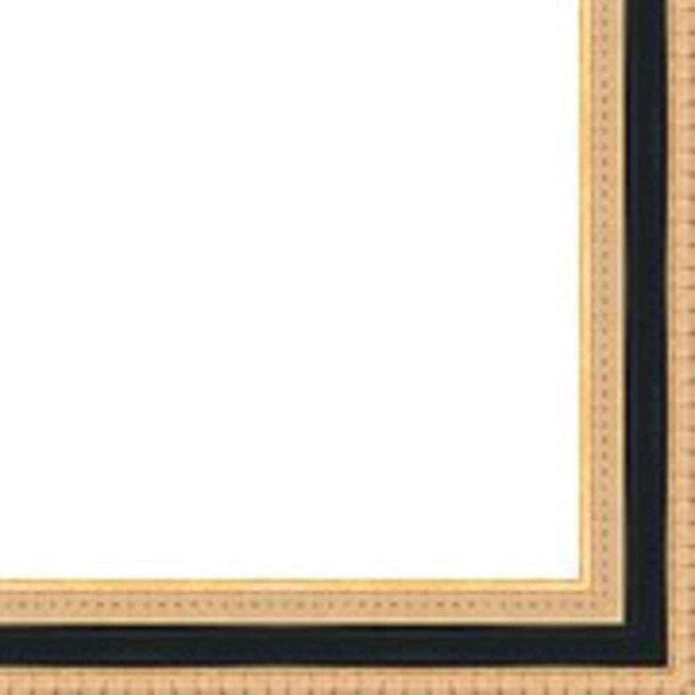 14x36 - 14 x 36 Traditional Gold with Black Solid Wood Frame with UV ...