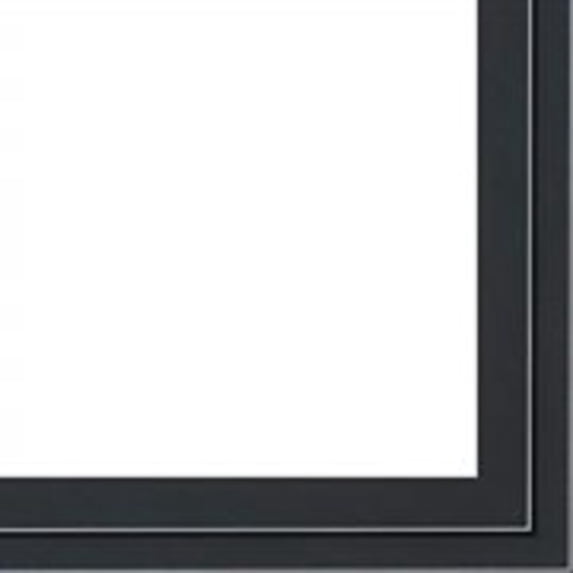 14x40 Solid Wood Frame with UV Framer's Acrylic & Foam Board, Black and ...