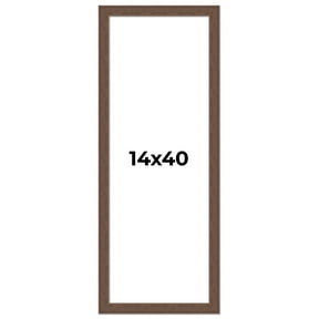 40x14 Frame Black Charcoal Grey Wood Textured Picture Frame | 0.75 Inch ...