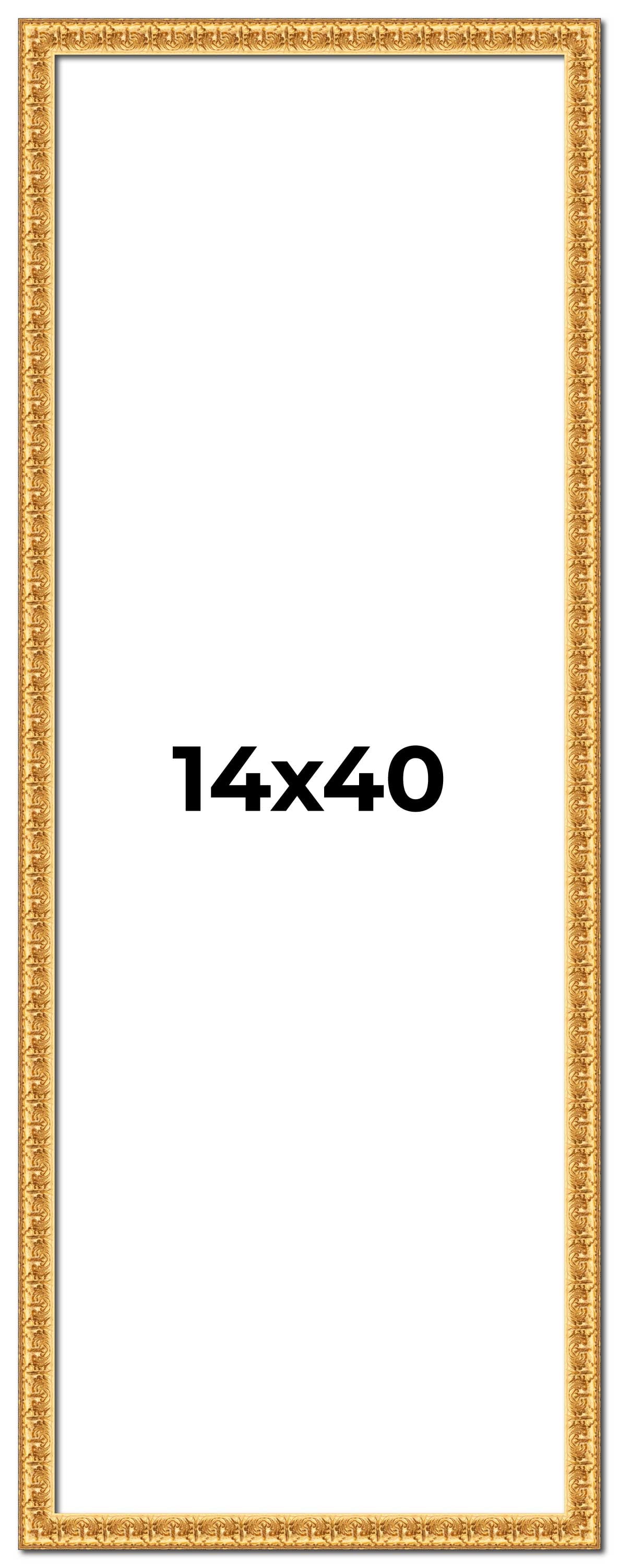 14x40 Frame Gold Real Wood Picture Frame Width 1 inches | Interior ...