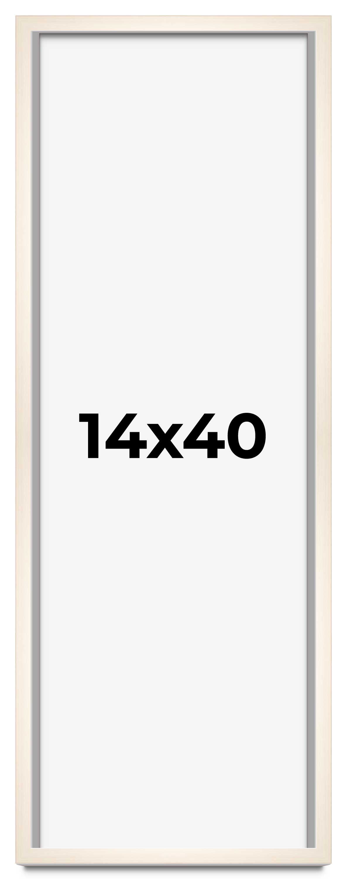 14x40 Frame White Wheat Solid Wood Picture Frame | Moulding Width 0.75 ...