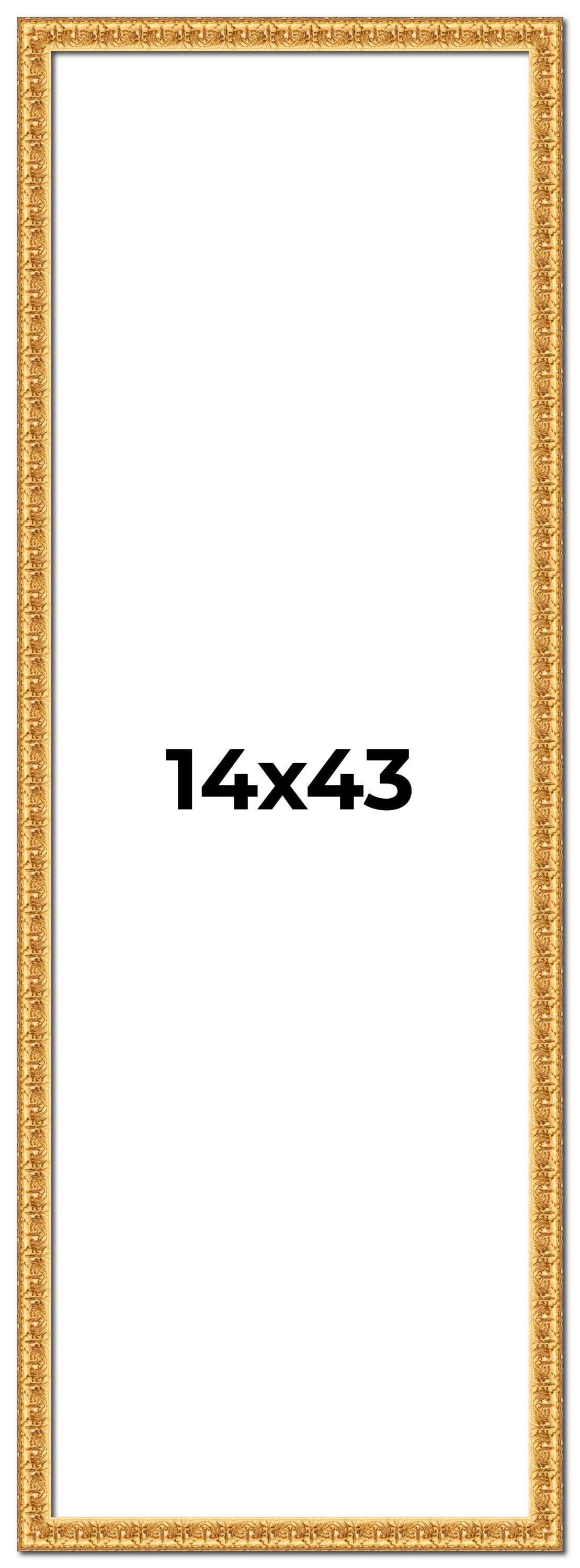 14x43 Frame Gold Real Wood Picture Frame Width 1 inches | Interior ...