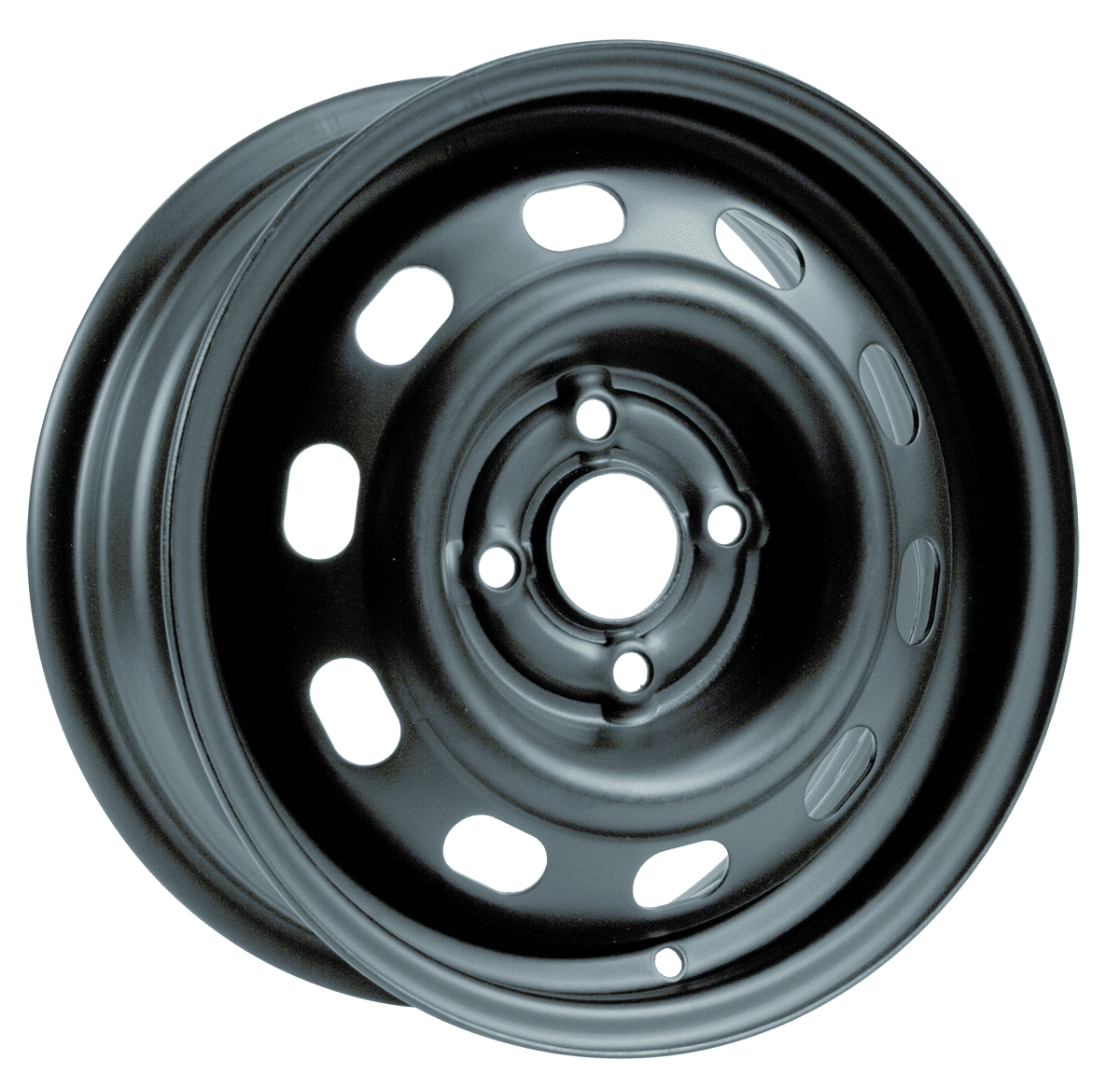 RTX Custom Black Steel Rim Wheel 14x5.5, 4x100, 45mm - Multi ...