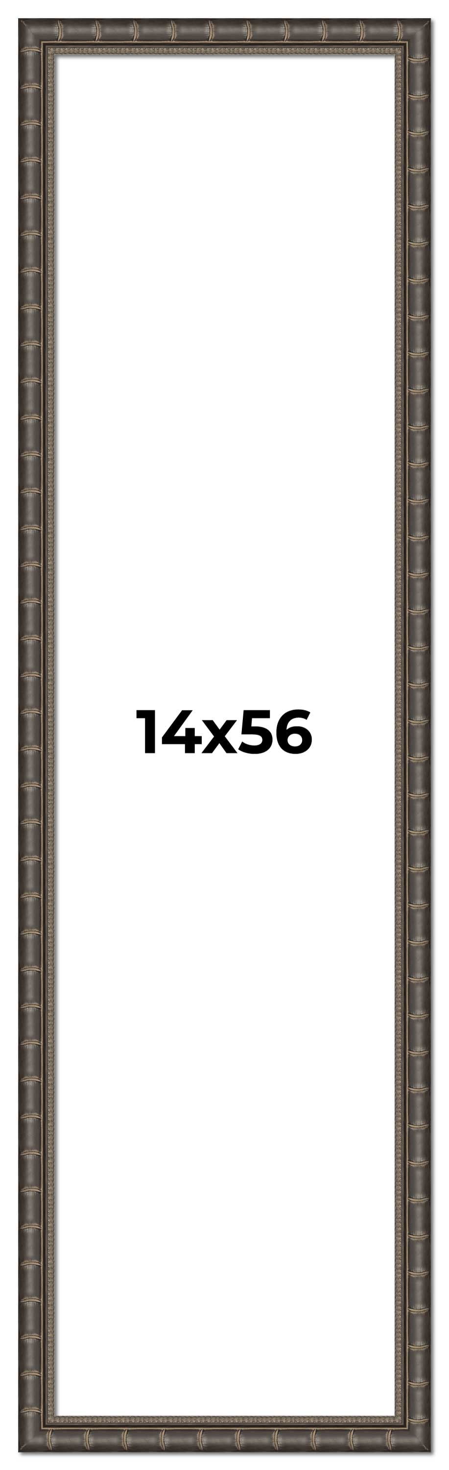 14x56 Frame Black Bamboo Solid Wood Picture Frame Width 1.5 Inches ...