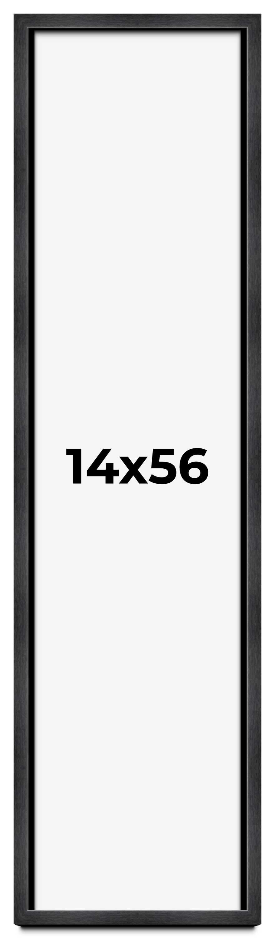 14x56 Shadow Box Frame Grey Charcoal Black | 0.875 Inches Deep | Solid ...
