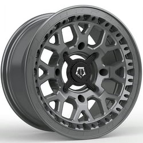 14x7 TIS UTV 558A Satin Anthracite Wheel 4x110 (10mm) - Walmart.com