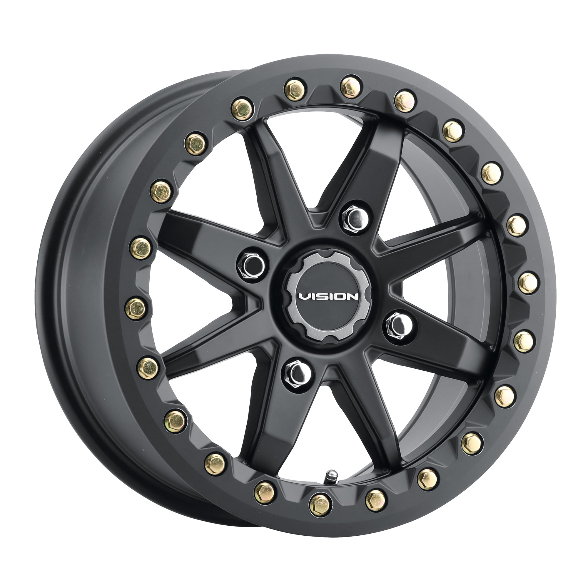 14x7 Vision 544 Bolt Satin Black UTV BEADLOCK Wheel 4x110 (38mm ...