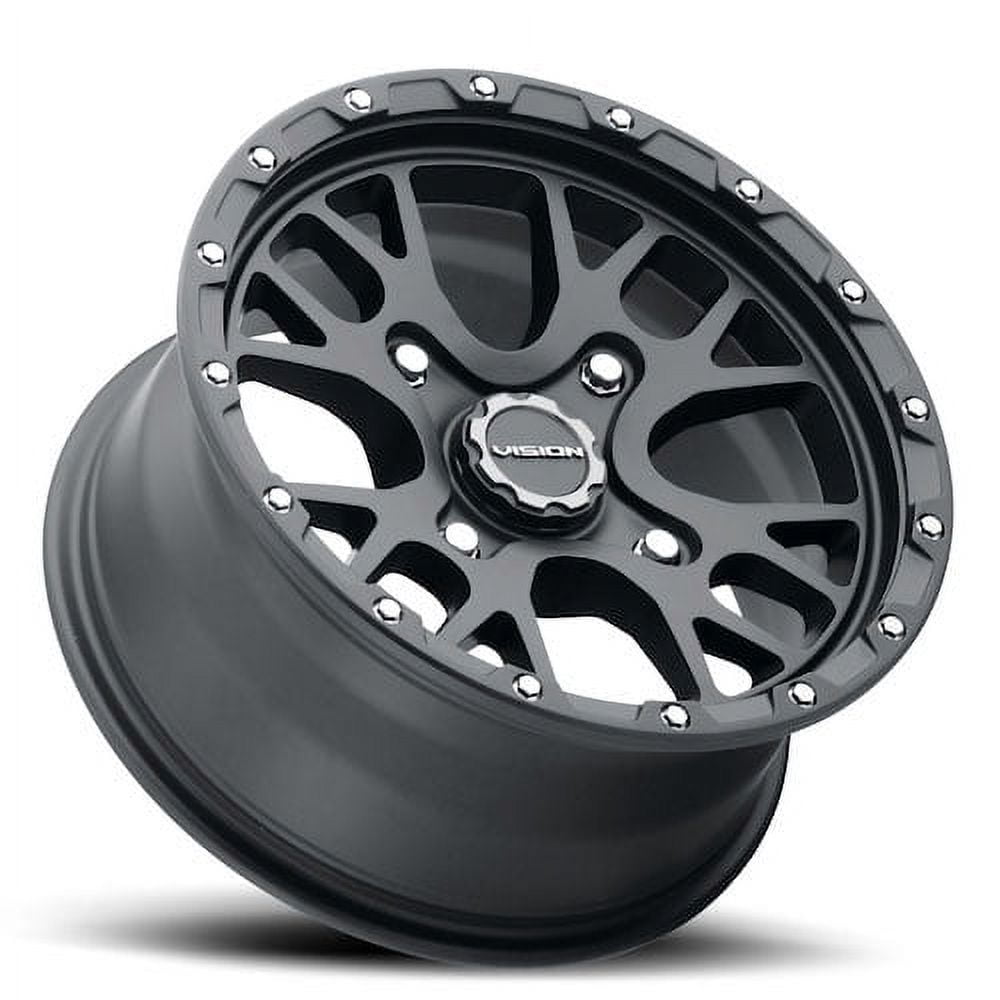 14x7 Vision 545 Rocker Satin Black UTV Wheel 4x110 (13mm) - Walmart.com
