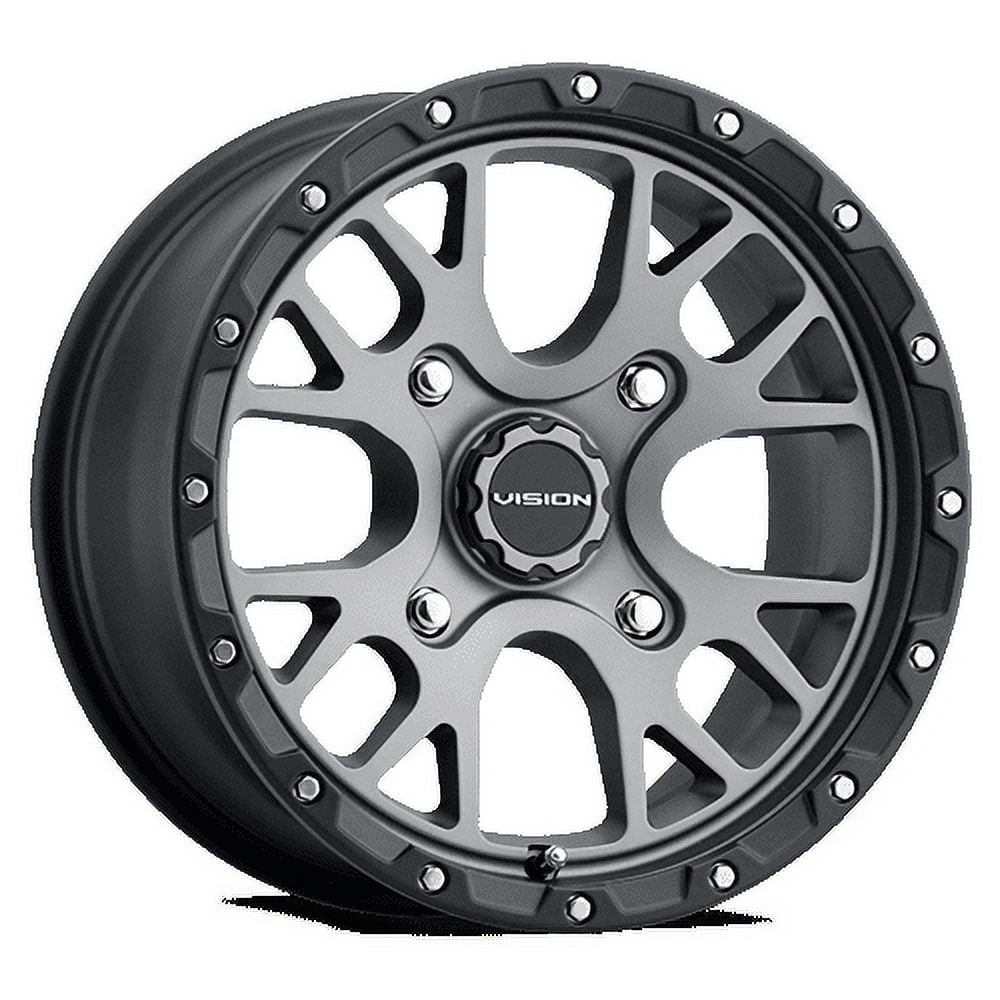14x7 Vision 545 Rocker Satin Grey UTV Wheel 4x137 (38mm) - Walmart.com