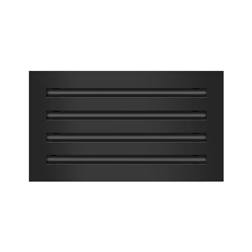 14x8 Modern AC Vent Cover - Decorative Black Aluminum Air Vent ...