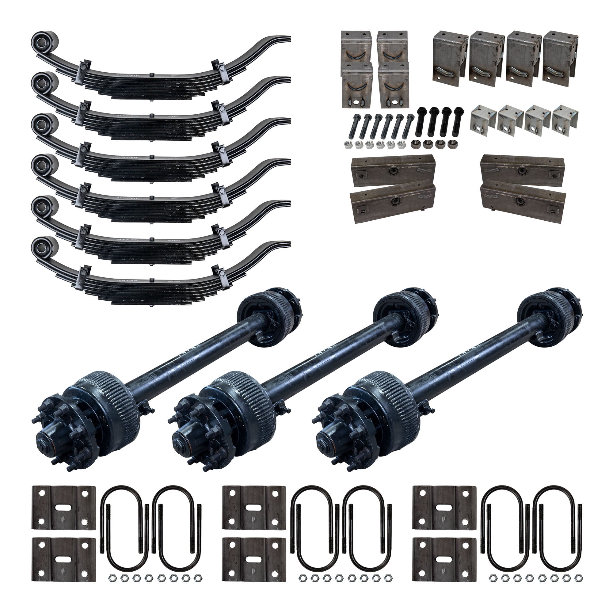 15,000 lb TK Triple Axle Kit - 45K Capacity (Axle Series), 74" Hubface ...