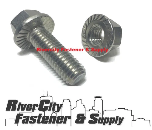 (15) 1/4-20X3/4 Serrated Hex Head Flange Bolt / Cap Screws 1/4 X 3/4 ...