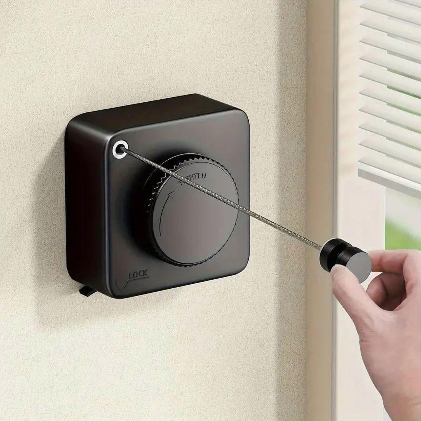 15.1 Ft 40LB Heavy-Duty Retractable Clothes Line - Wall Mounted Indoor ...