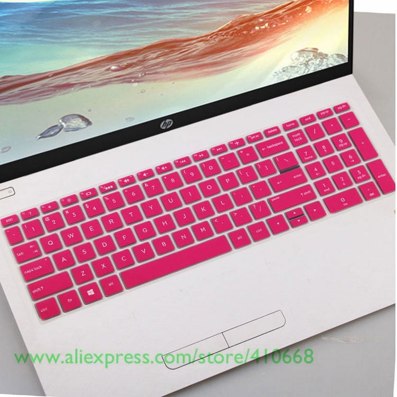 15 15.6 inch Silicone Laptop Keyboard Cover Protector Skin For HP ENVY ...
